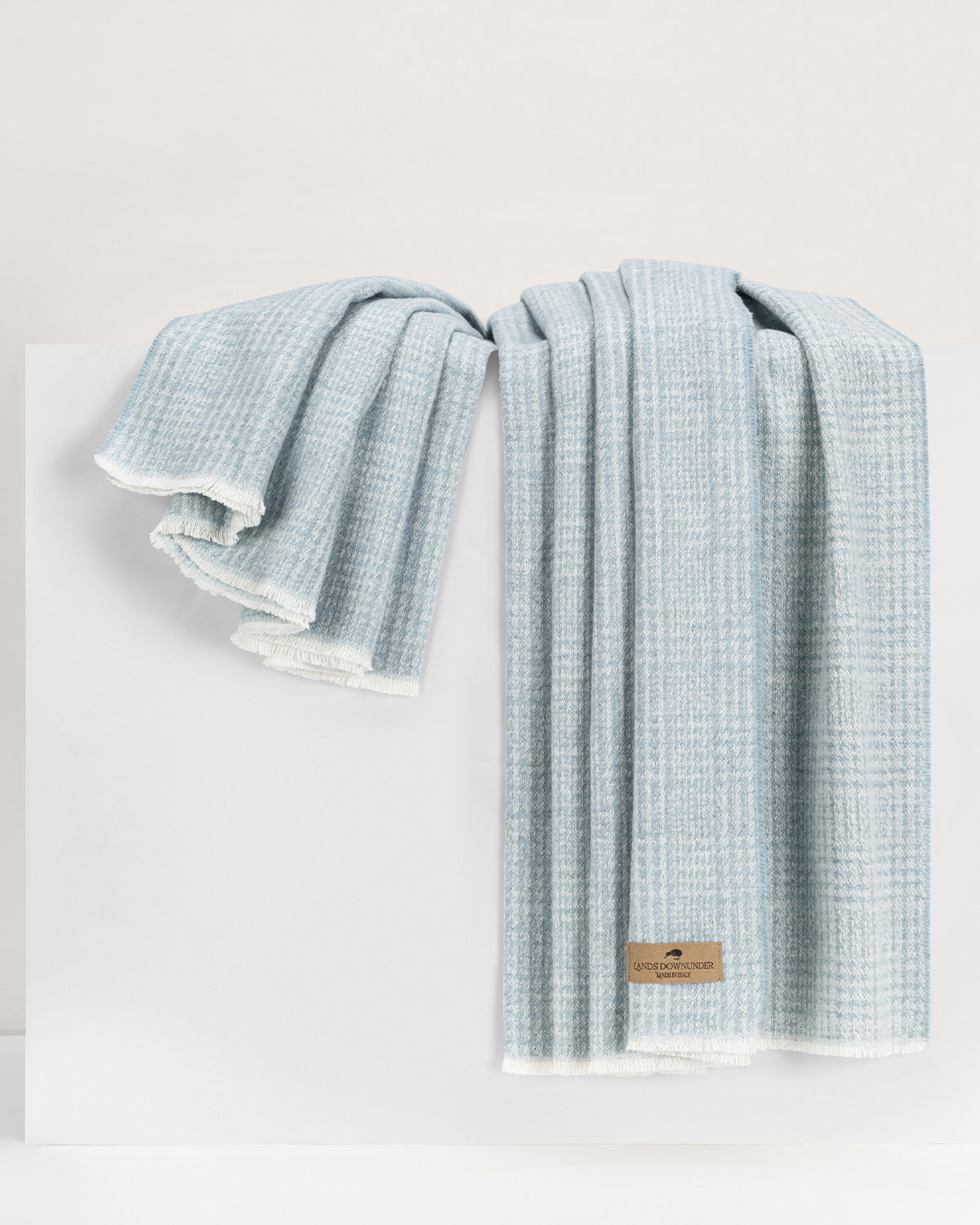 Italian Sutton Throw Crystal Blue