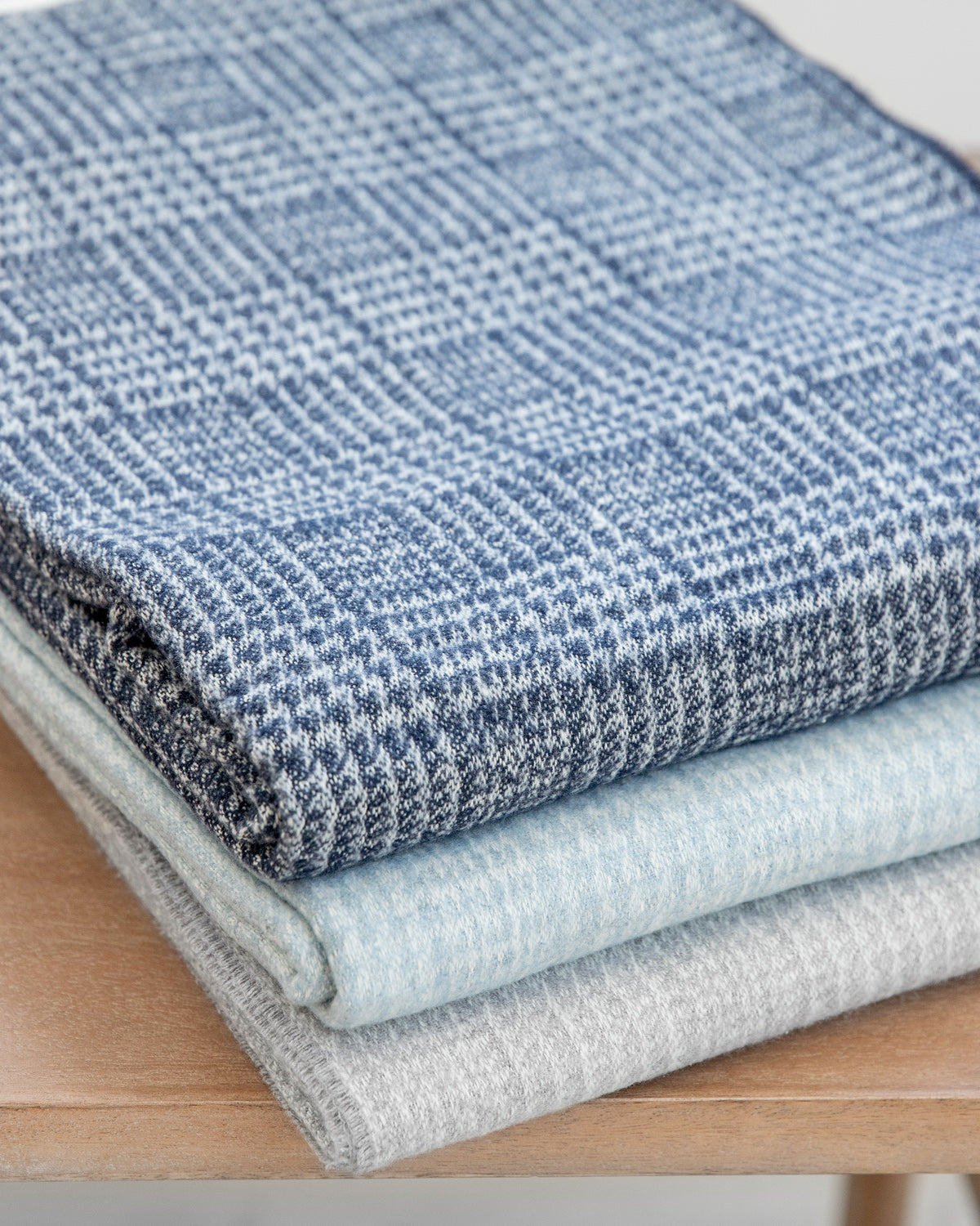 Italian Sutton Throw Crystal Blue