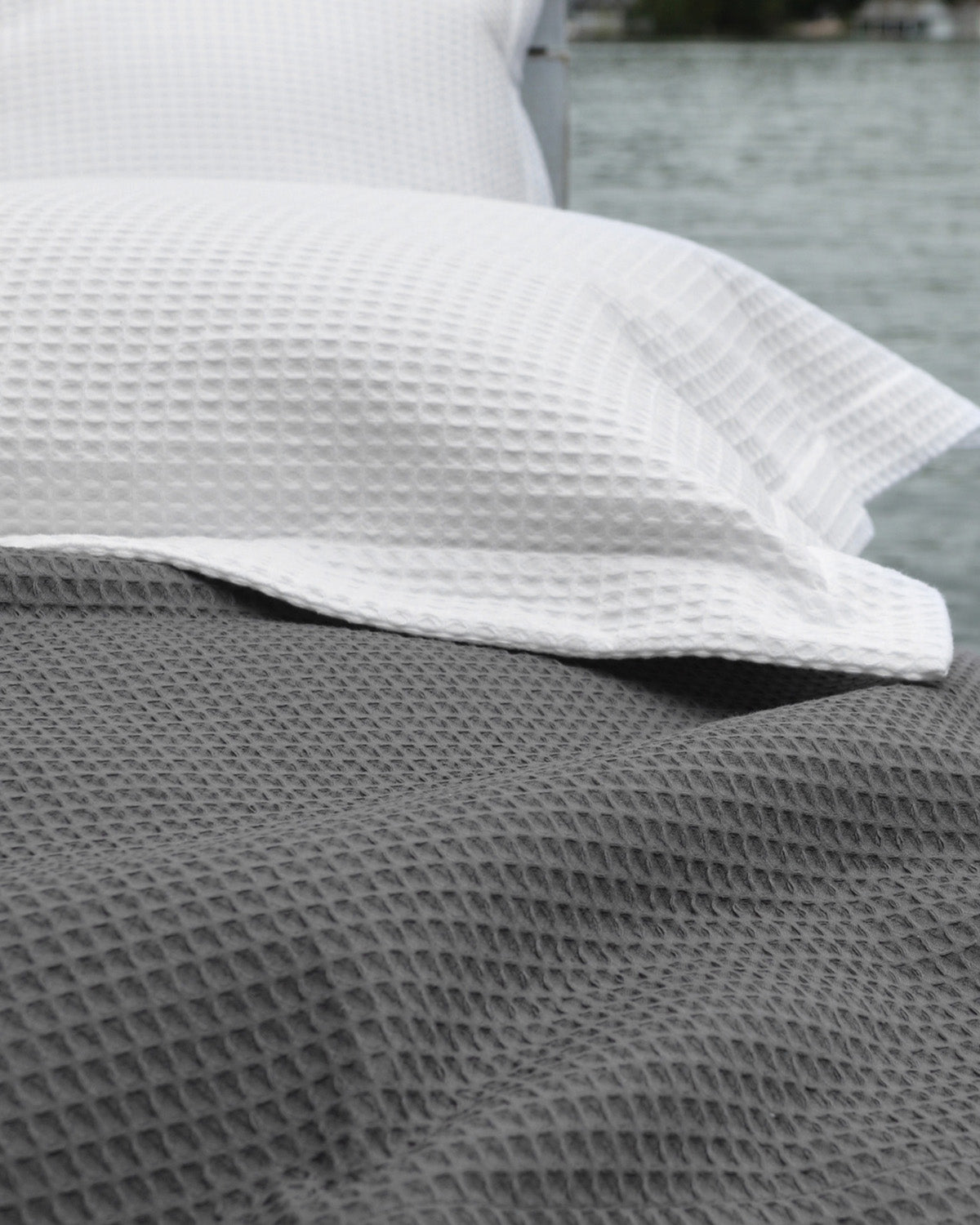 Large Waffle Coverlet - Au Lit Fine Linens