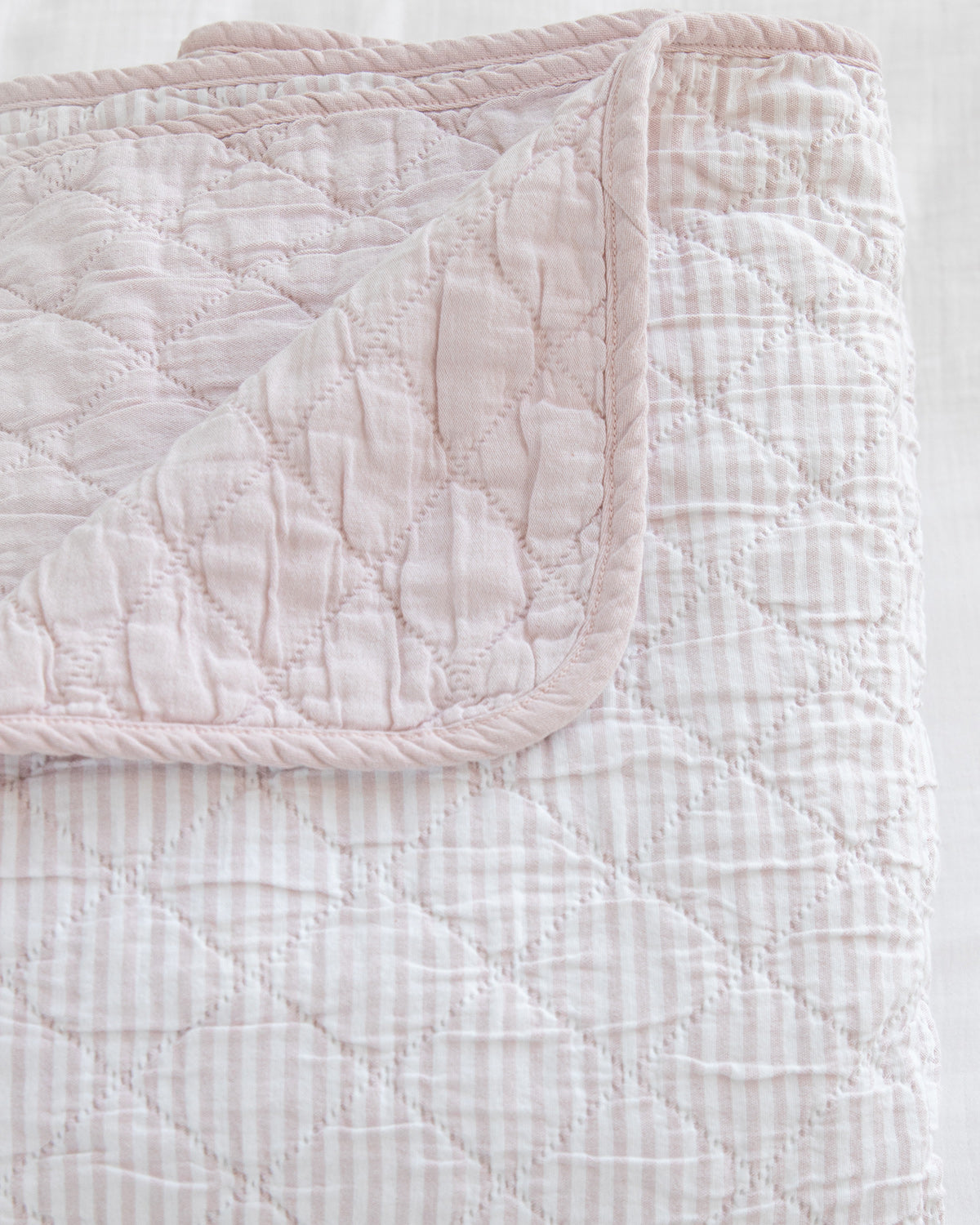 Lexington Quilt Chambray/Stripe Pink