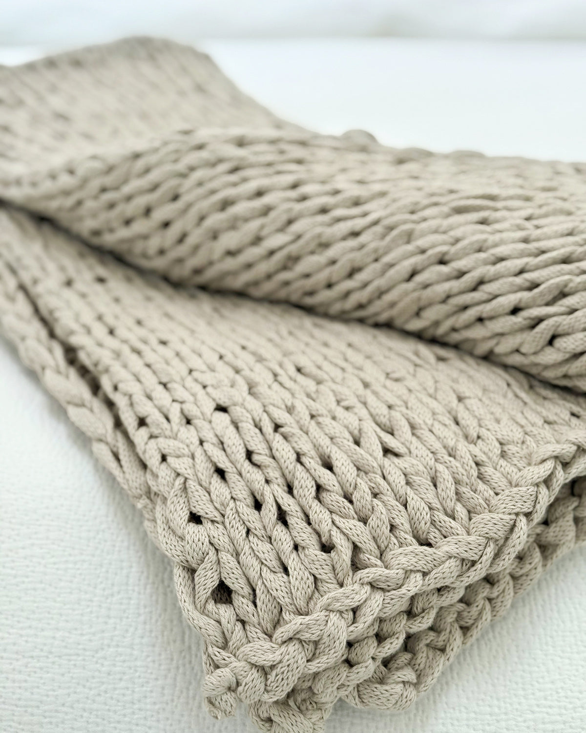 Manchester Cotton Throw Oatmeal