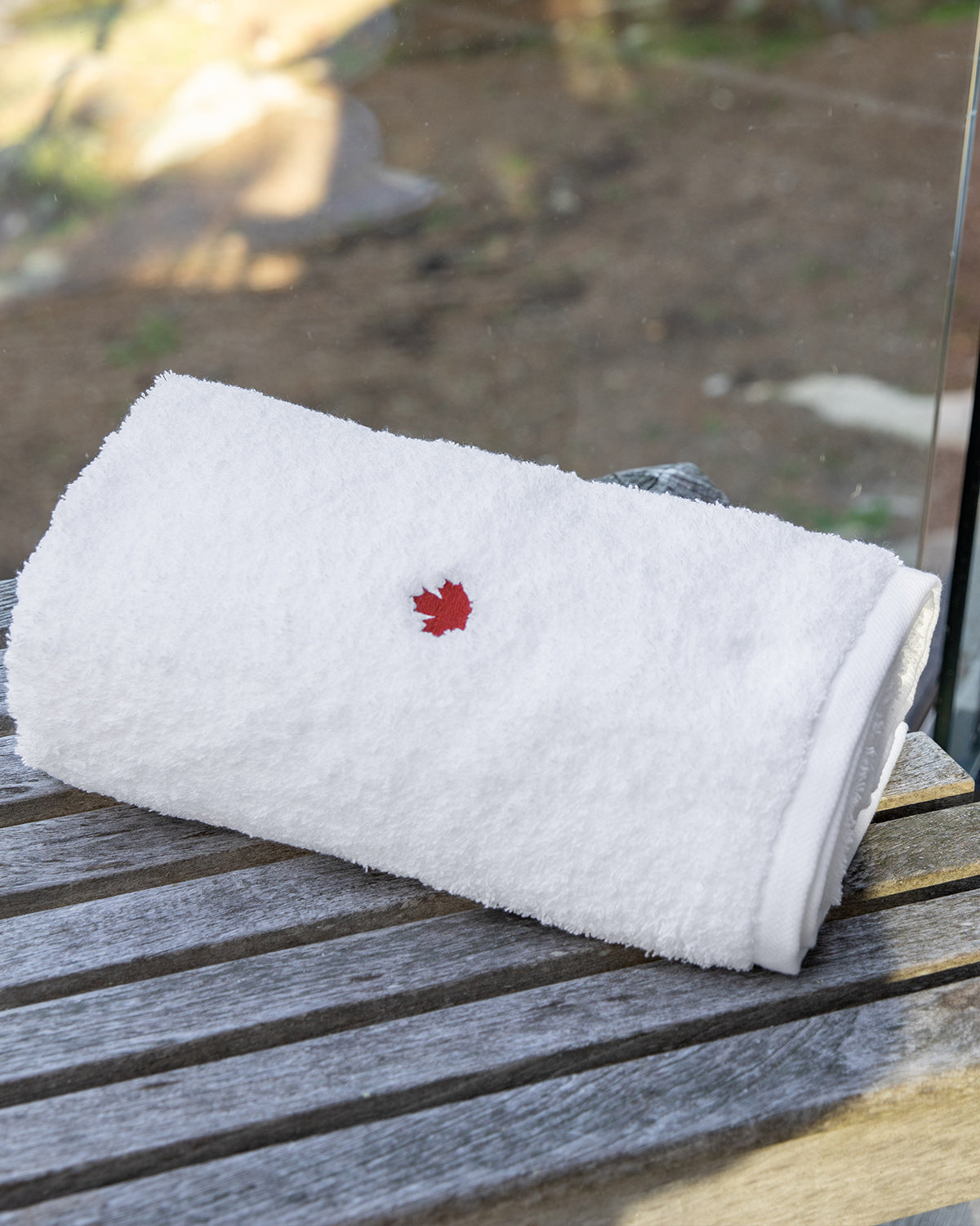 Maple Leaf Embroidered Towels