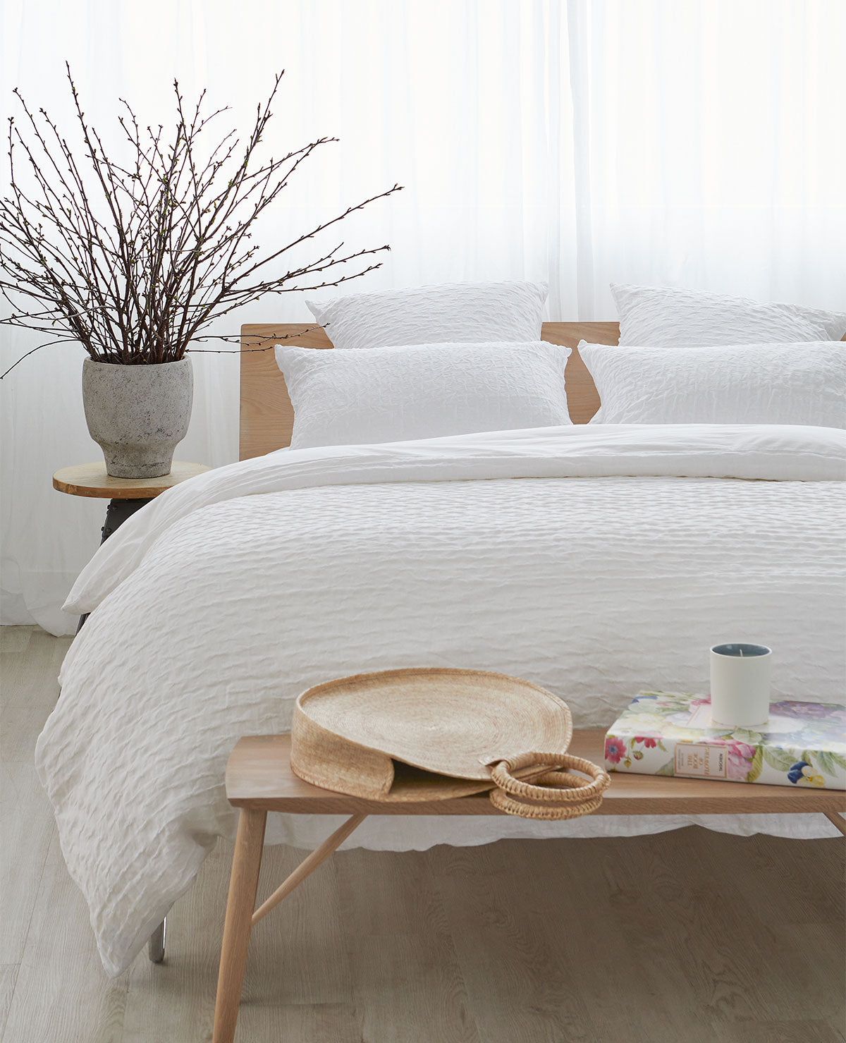 Ruby Sateen Pintuck Shams