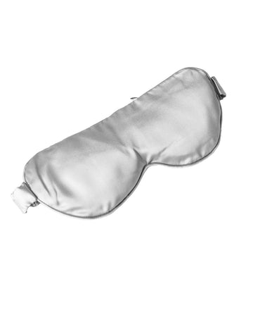 100% Silk Sleep Mask Dark Silver