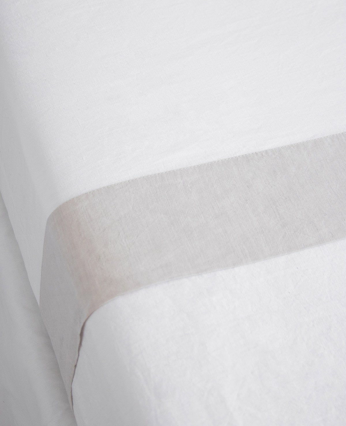 Washed Linen Contrast - Au Lit Fine Linens