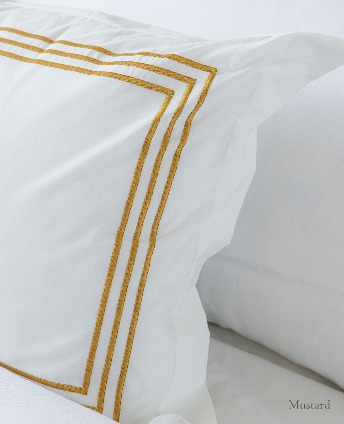 Hotel Loft 3 Line Embroidery Linens - Au Lit Fine Linens