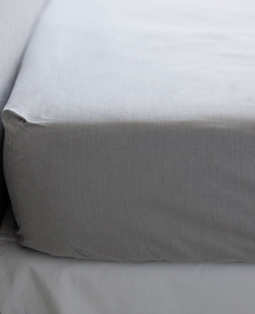 Chambray Grey and Charcoal - Au Lit Fine Linens