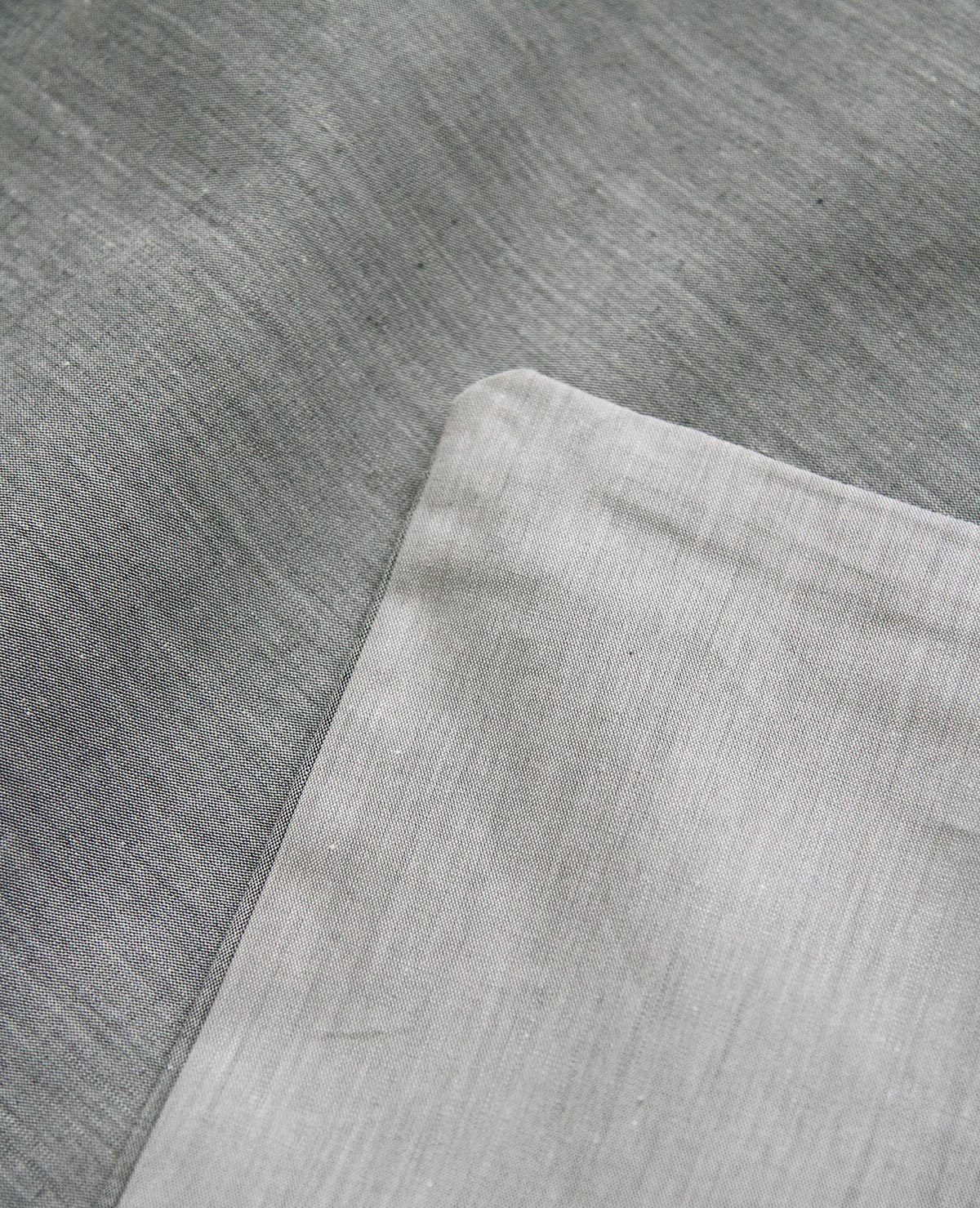Chambray Grey and Charcoal - Au Lit Fine Linens