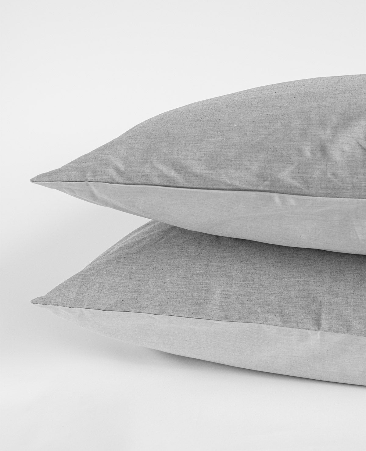 Chambray Grey and Charcoal - Au Lit Fine Linens