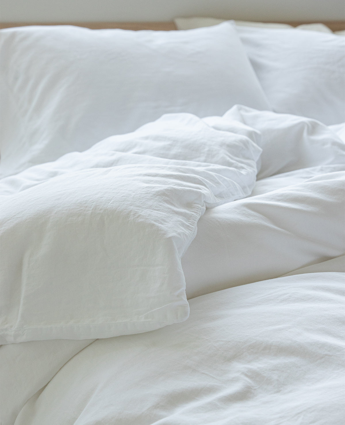 Washed Cotton Sateen White