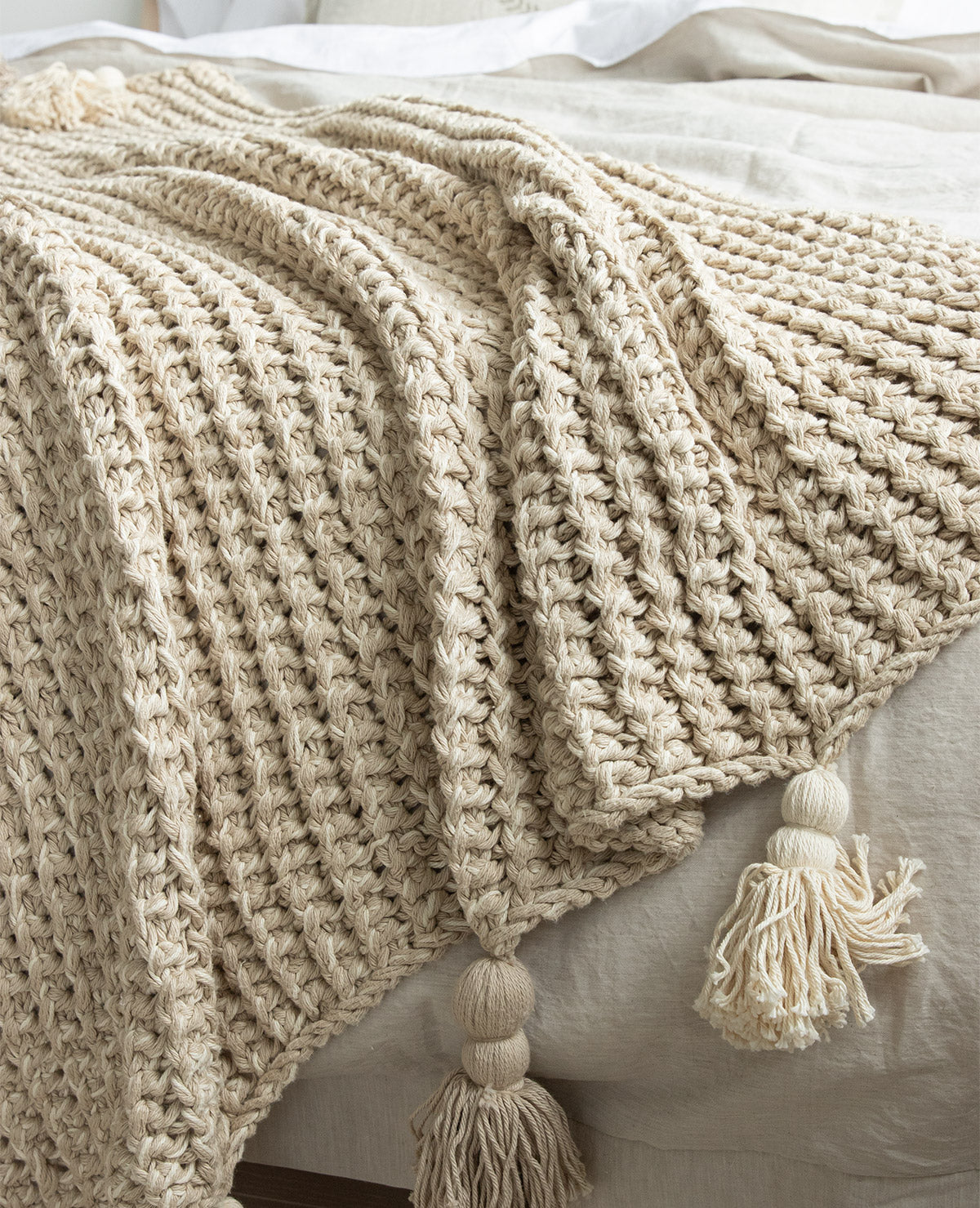 Lawrence Chunky Throw Natural