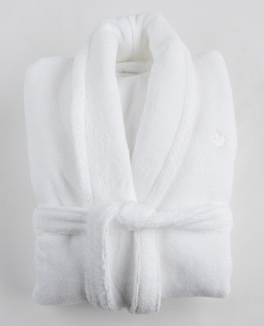 Limited Edition Maple Leaf Embroidered Robe - Au Lit Fine Linens