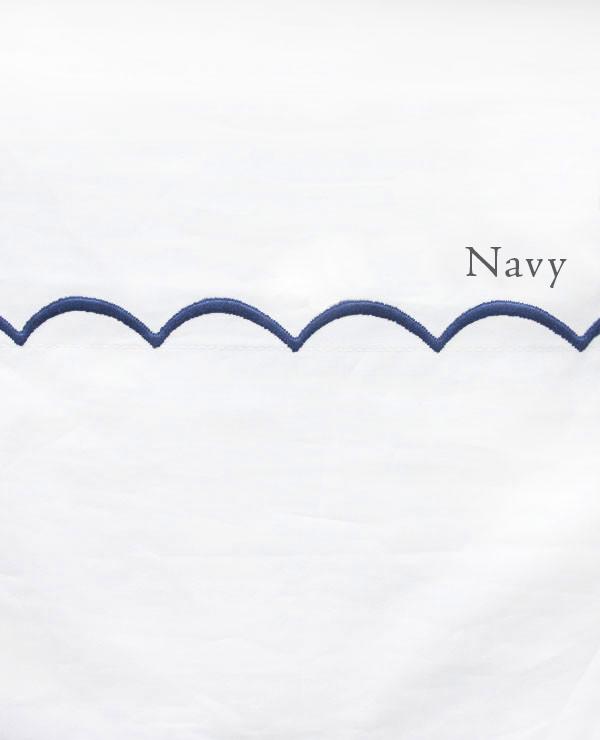 Scallop Embroidery Sheets - Au Lit Fine Linens