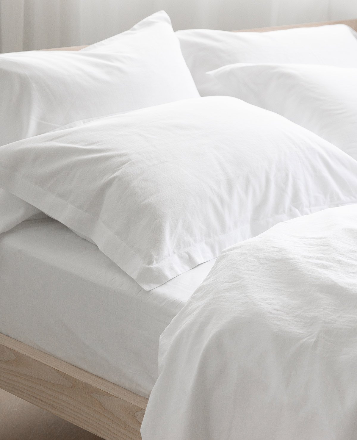 Washed Linen/Cotton White