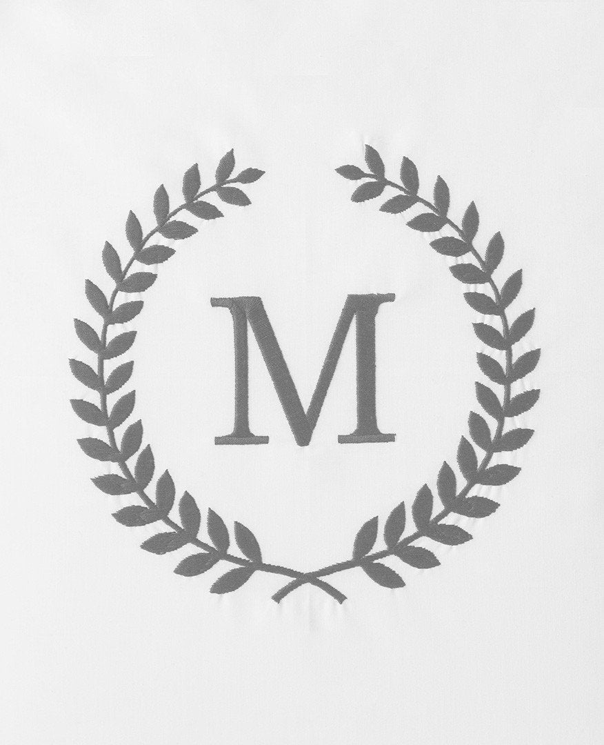 Custom Monogrammed Sheets 220 Percale - Au Lit Fine Linens