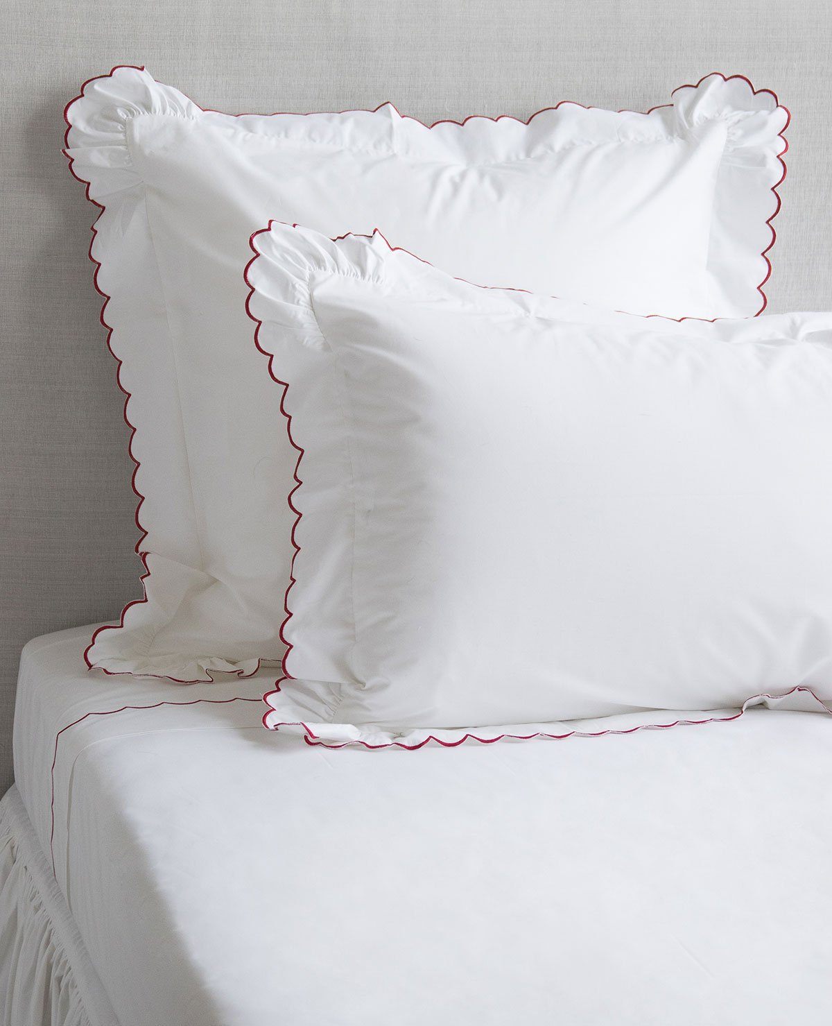 Scallop Embroidery Sheets - Au Lit Fine Linens